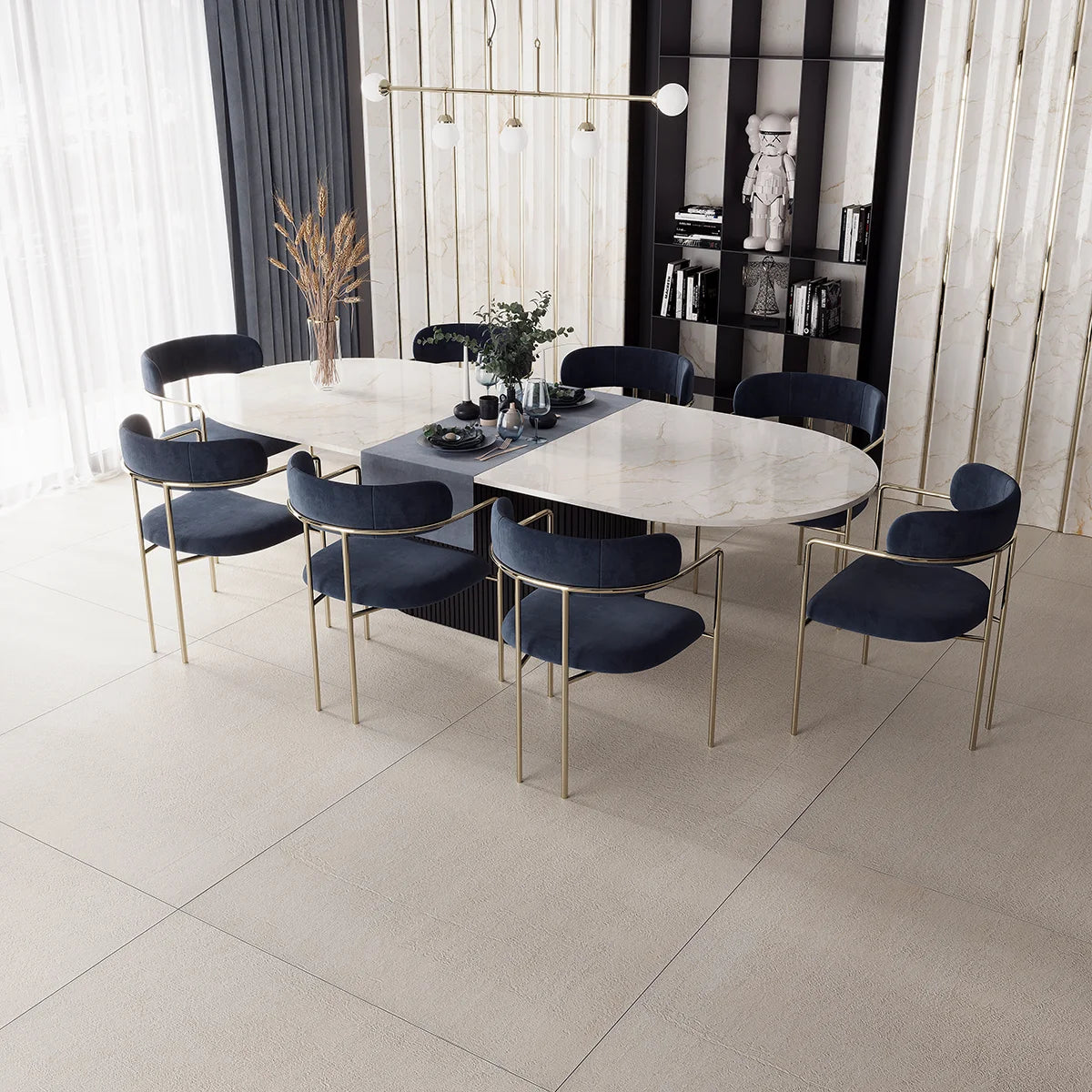 Sedara Beige Stone Look Square Porcelain Tile 48x48 | Tile Club