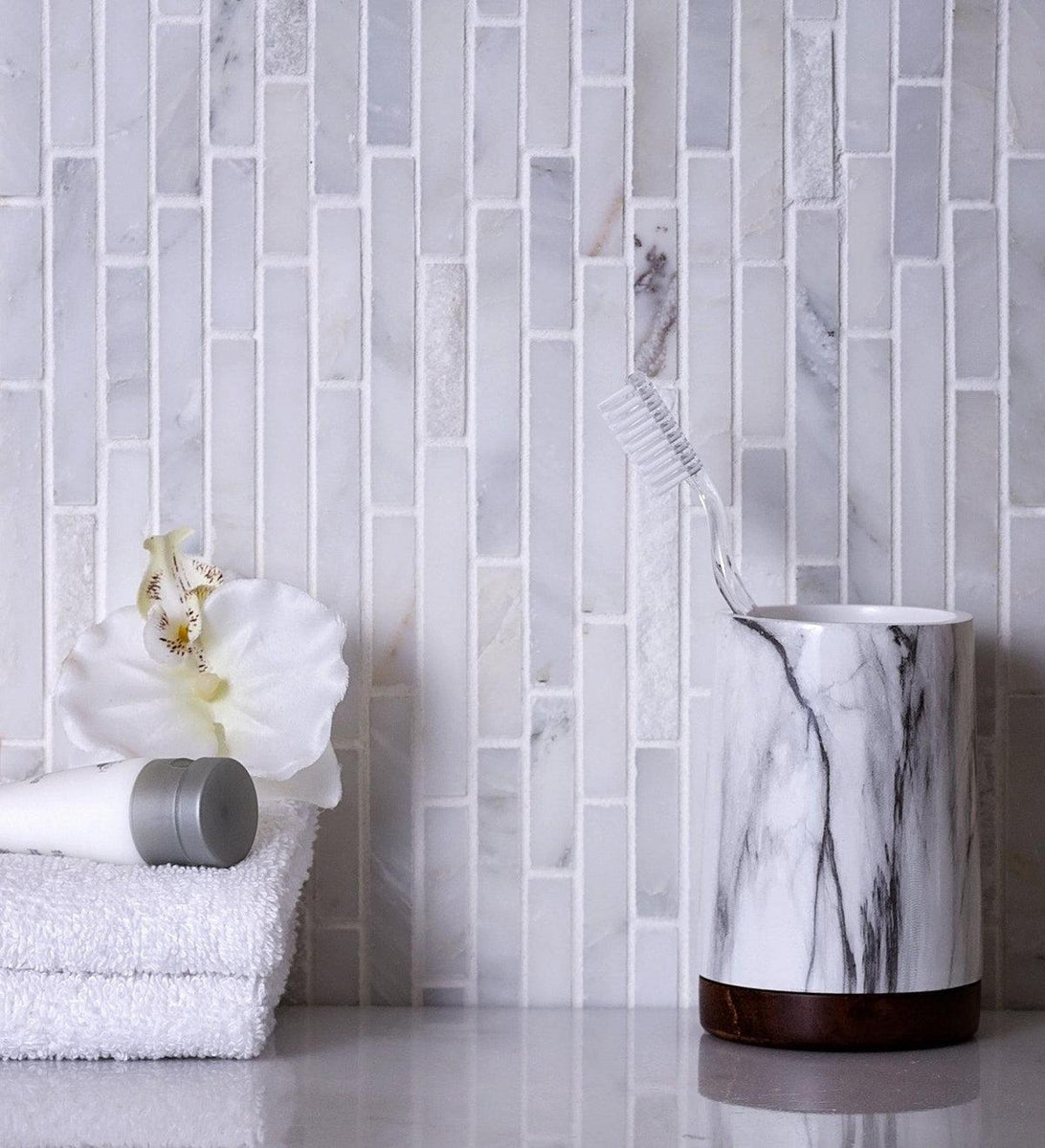 Skyline White Marble Mosaic Tile | Online Tile Store with Free Shipping ...