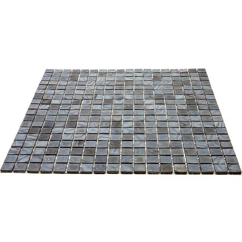 Slate Grey Mixed Squares Glass Pool Tile