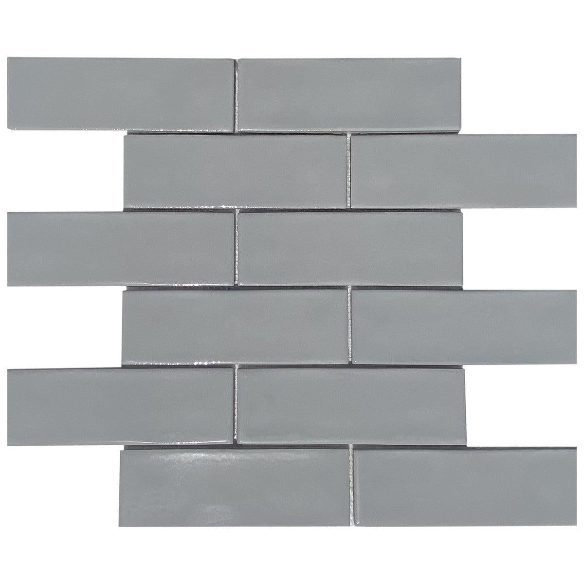 Cirrus Smoke Gray Brick 2x6 Sample Swatch | Free Shipping on Tile ...