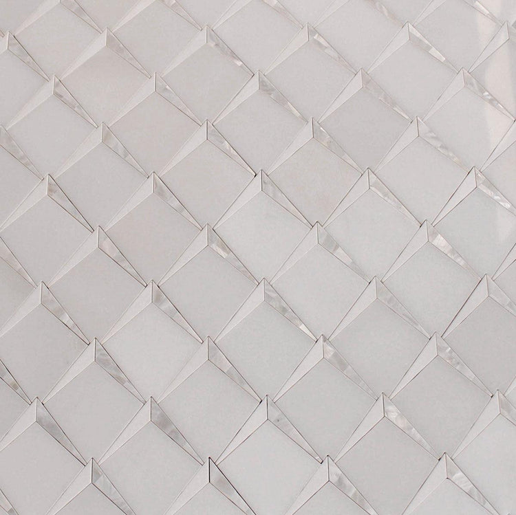 Arrowhead Pearl Marble Mosaic Tile | Tile Club