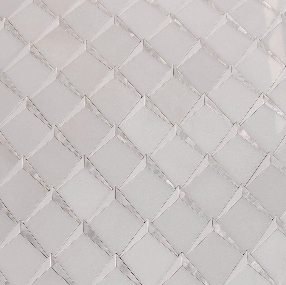 Arrowhead Pearl Marble Mosaic Tile – Tile Club