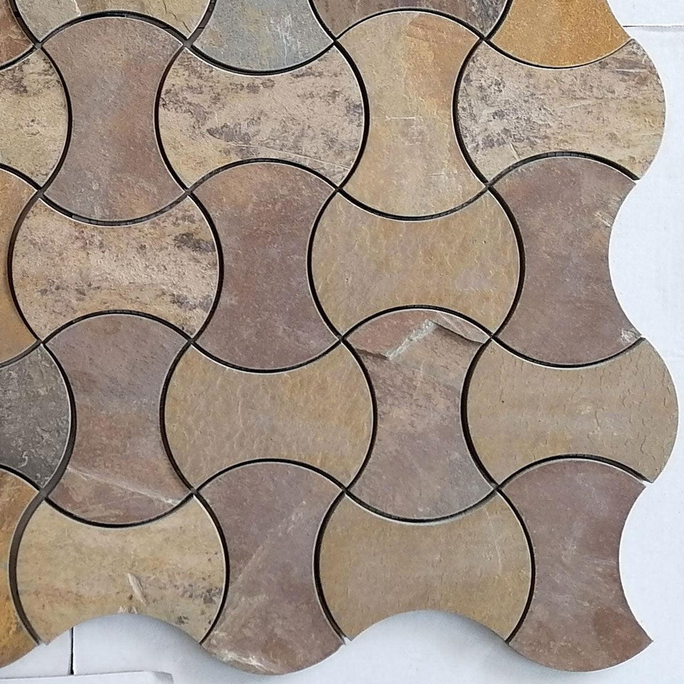 Color Bone Slate Mosaic Tile | Natural Stone Floors and Walls – Tile Club