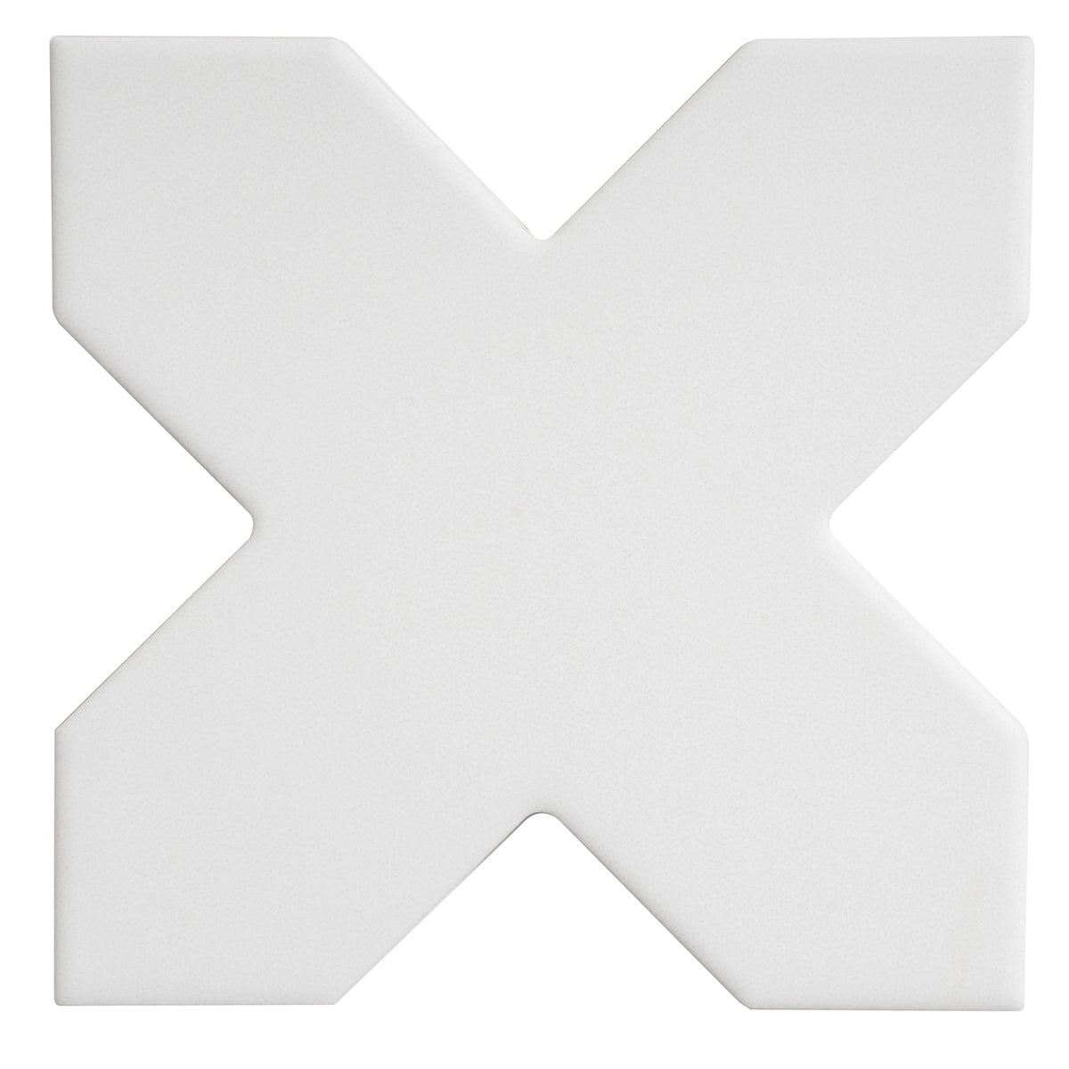 Carmel Matte White Porcelain Cross Tile | Backsplash, Floor, Pool ...