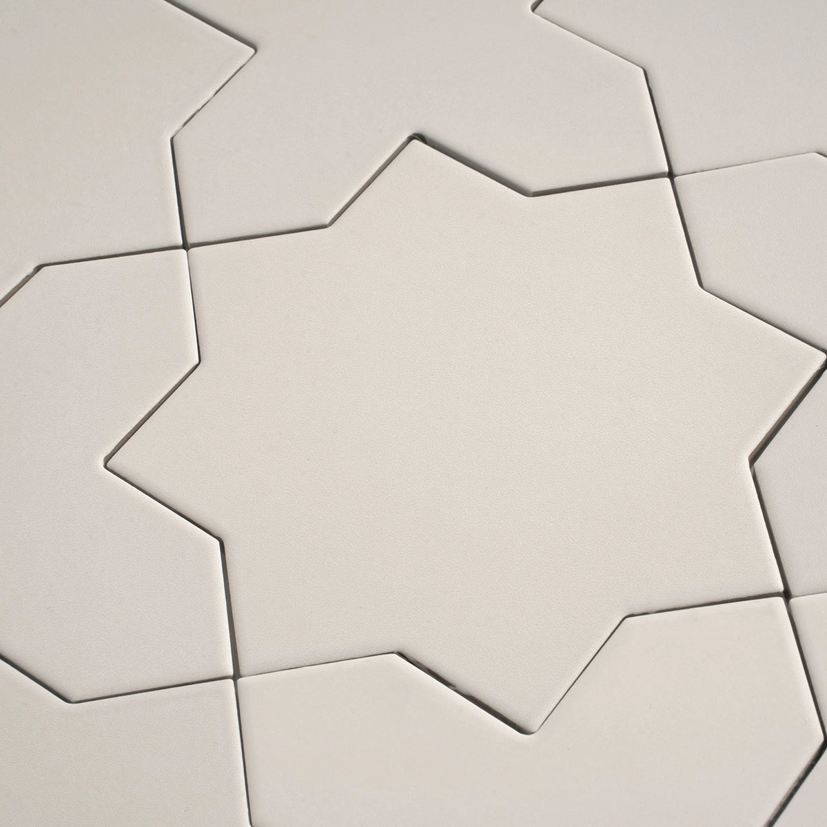 Carmel Light Gray Porcelain Star Tile | Backsplash, Floor, Pool | Tile Club