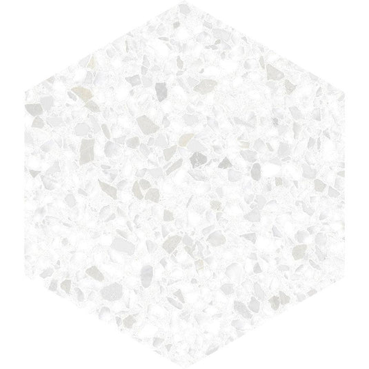 Tropical Sand Terrazzo Hex Porcelain Tile Sample Swatch | Free Shipping ...