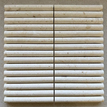 True Beige Arc Fluted Marble Mosaic Tile – Tile Club