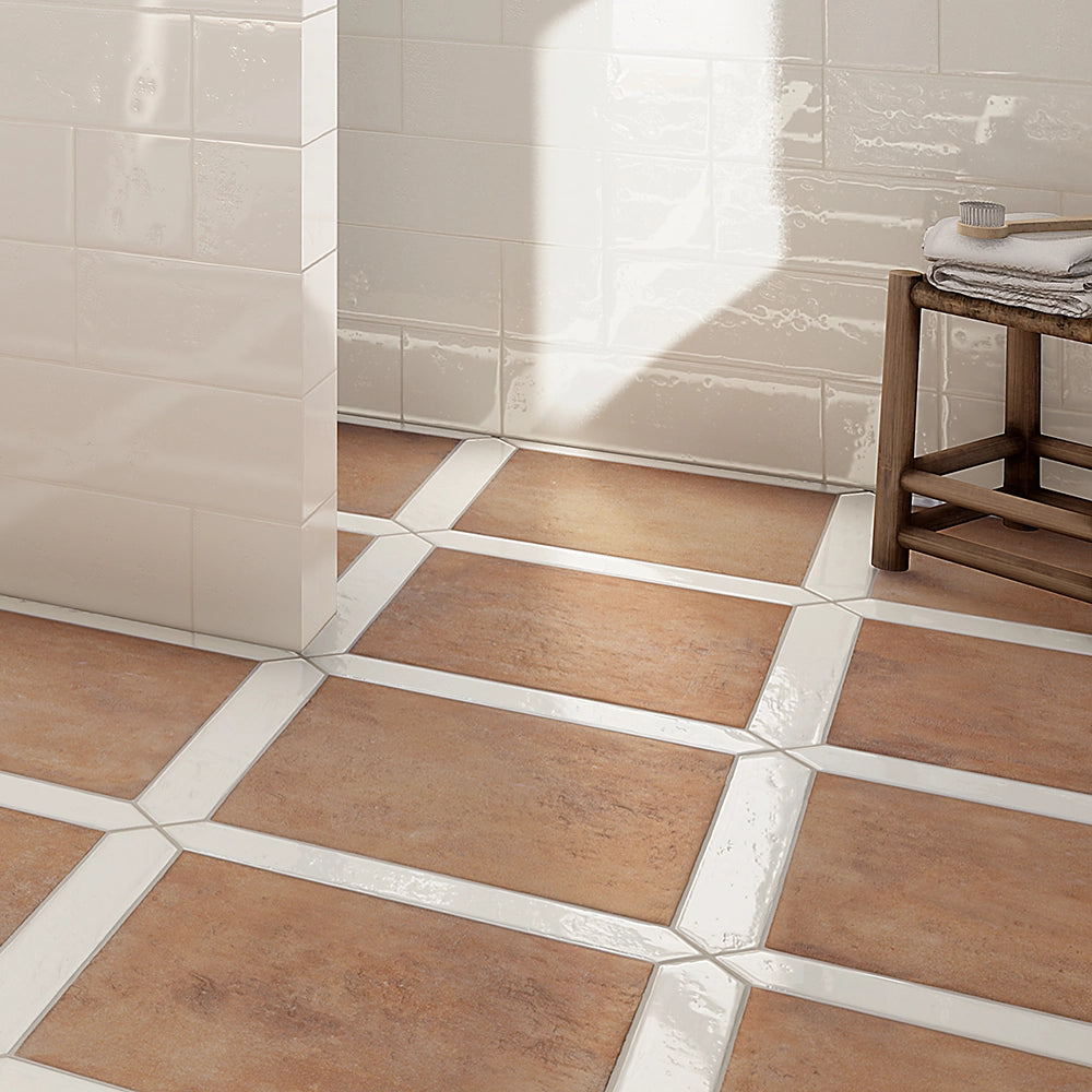Camila White Picket Porcelain Tile | Spanish Tile for Floors, Walls