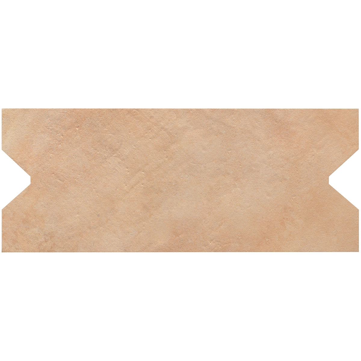 Camila Terra Cotta Notch Porcelain Tile | Spanish Tile for Floors, Walls