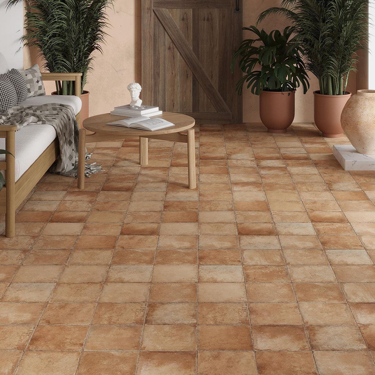 Ursa Terracotta Square 7.87x7.87 Porcelain Tile | Spanish Tile for ...