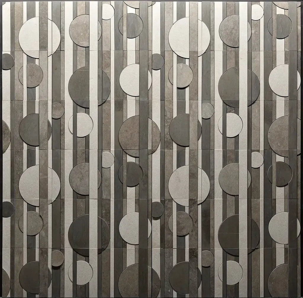 Pictoria Eclipse Earth Waterjet Mosaic Tile | Tile Club