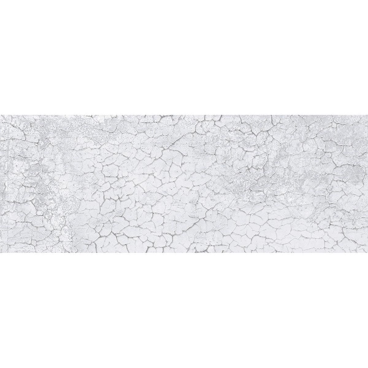 Zinc White Crackle Ceramic Wall Tile 18" x 48" | Tile Club