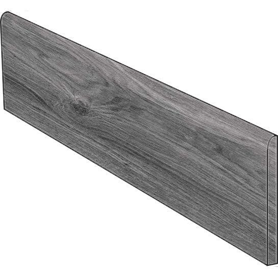 Acorn Grey Matte Porcelain Bullnose Tile Trim 3x18 | Happy Floors