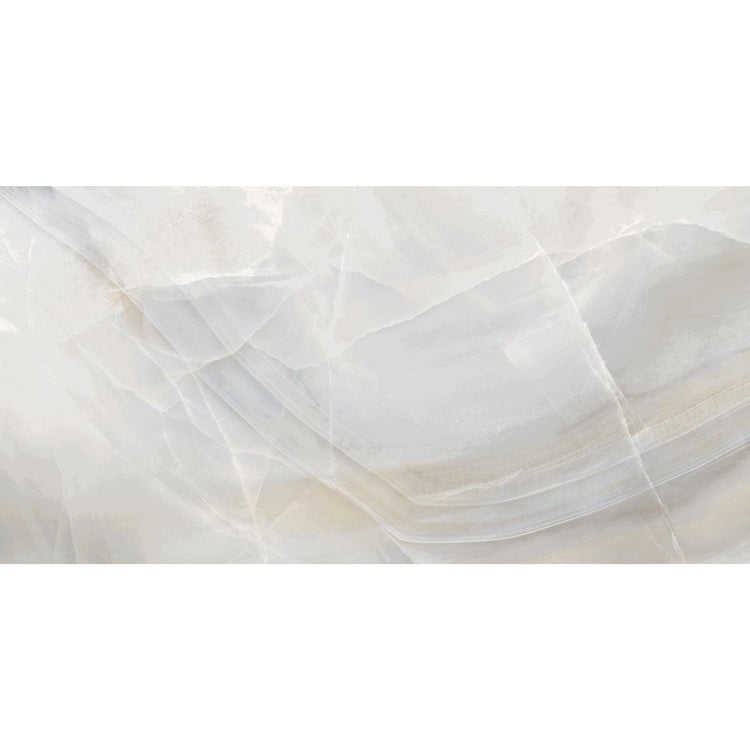 Athena Cielo Polished Gray Stone Slab 12x24 | Happy Floors