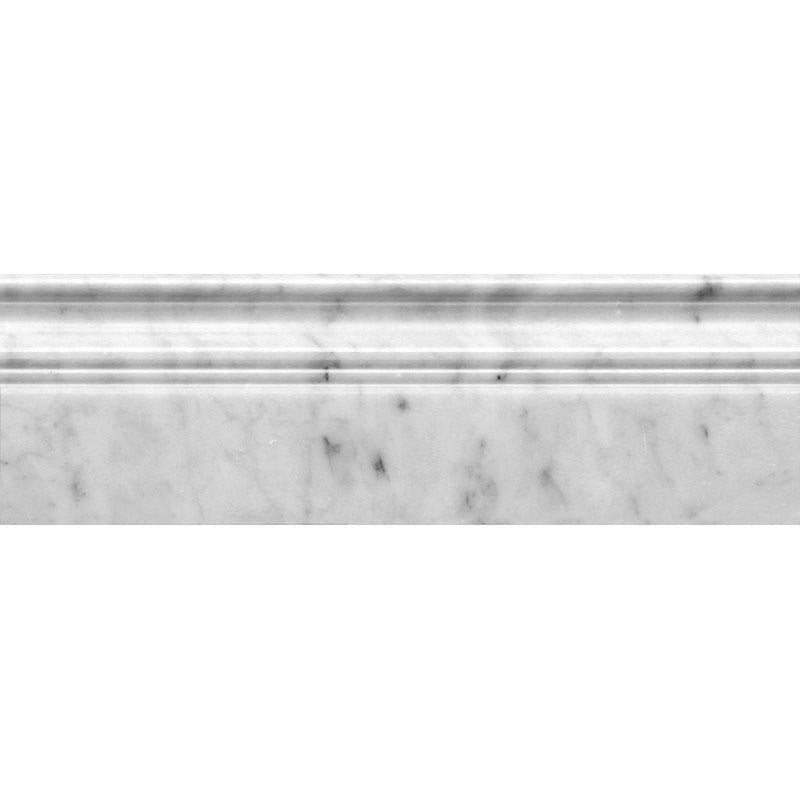 Bianco Carrara White Marble Baseboard Polished | Tile Club