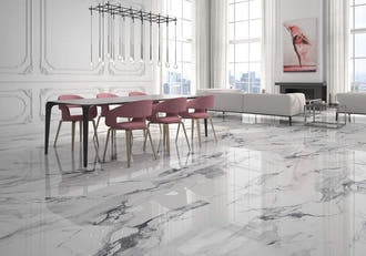 Square Crash Blanco 24x24 Matte Porcelain Tile | Happy Floors