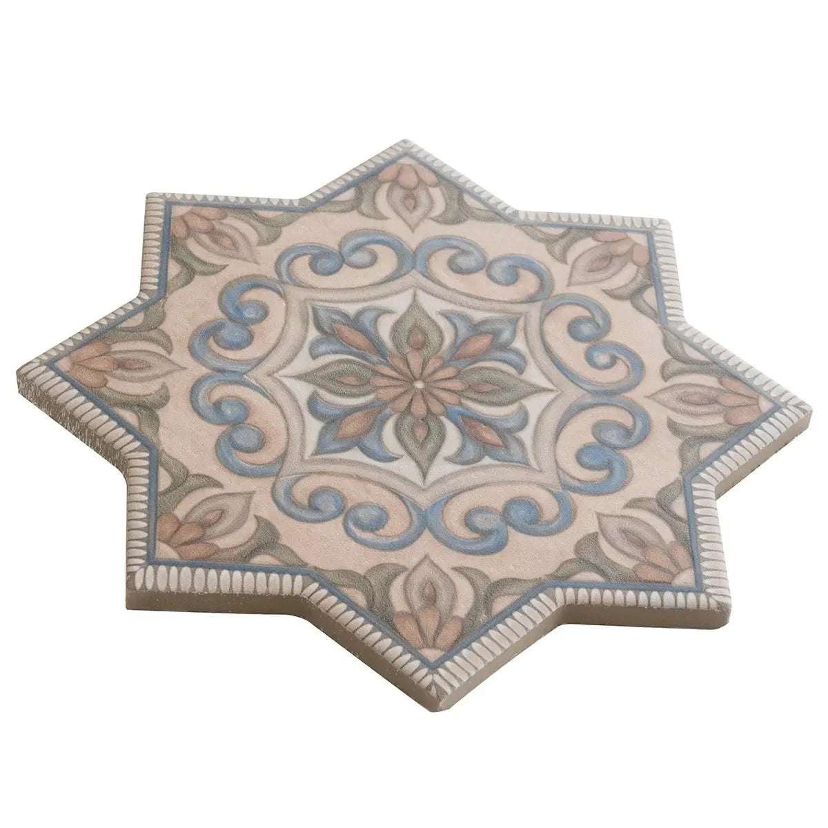 Camila Decorative Star 3 Porcelain Tile | Spanish Tile for Floors, Walls