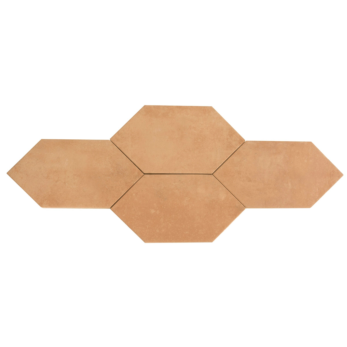 Camila Terra Cotta Hex Porcelain Tile | Spanish Tile for Floors, Walls