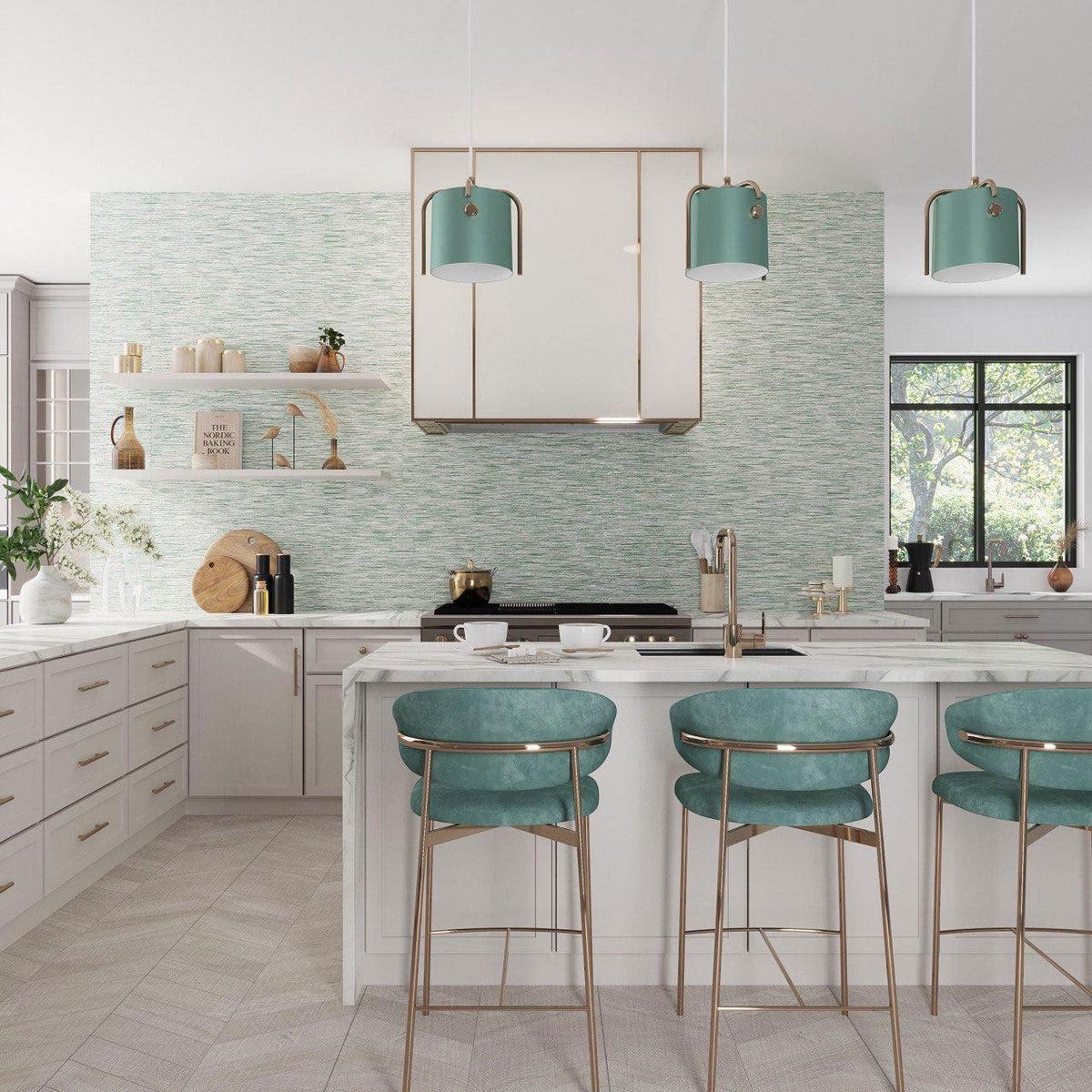 Chambray Green Thread Porcelain Tile 24x48 | Tile Club