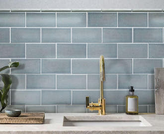 Chateau Blue 3X6 Ceramic Subway Tile | Tile Club