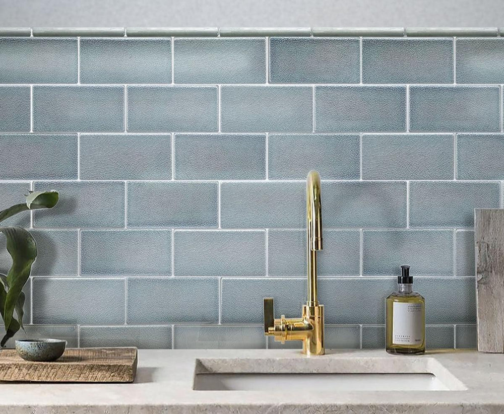 Chateau Blue 3X6 Ceramic Subway Tile