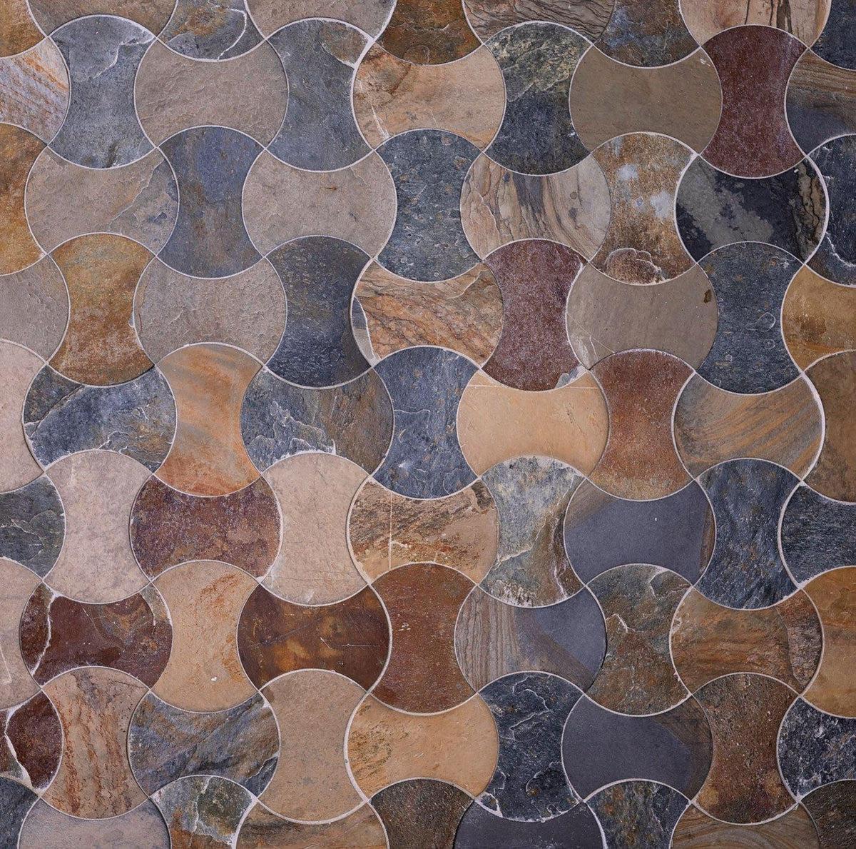 Color Bone Slate Mosaic Tile | Online Tile Store with Free Shipping on ...