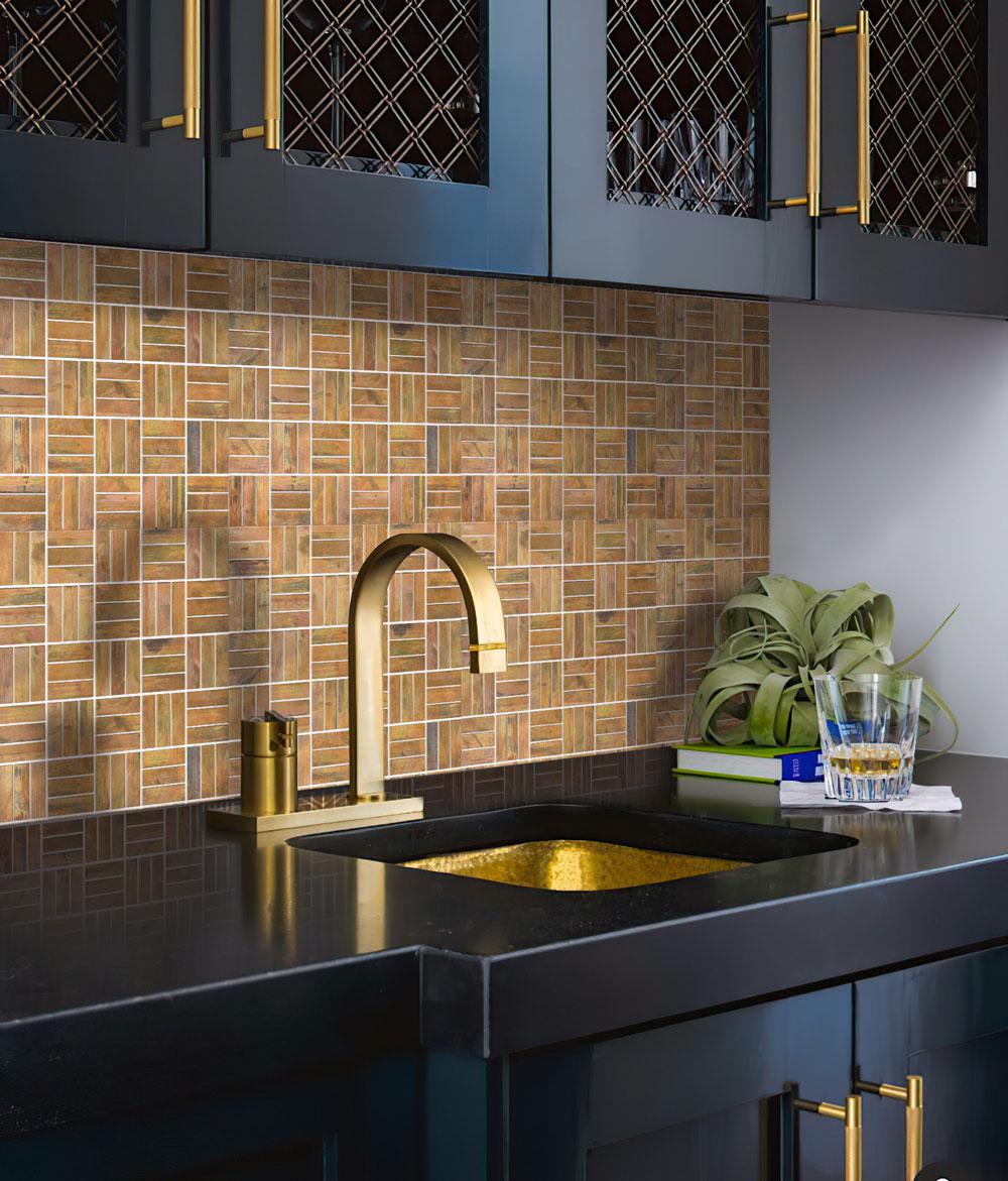 Metal Tiles Industrial & Vintage Homes | Stainless Steel, Copper