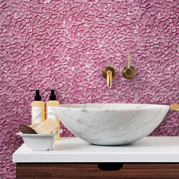 Pink & Purple Tile: Bathroom, Floor & More | Romantic Decor