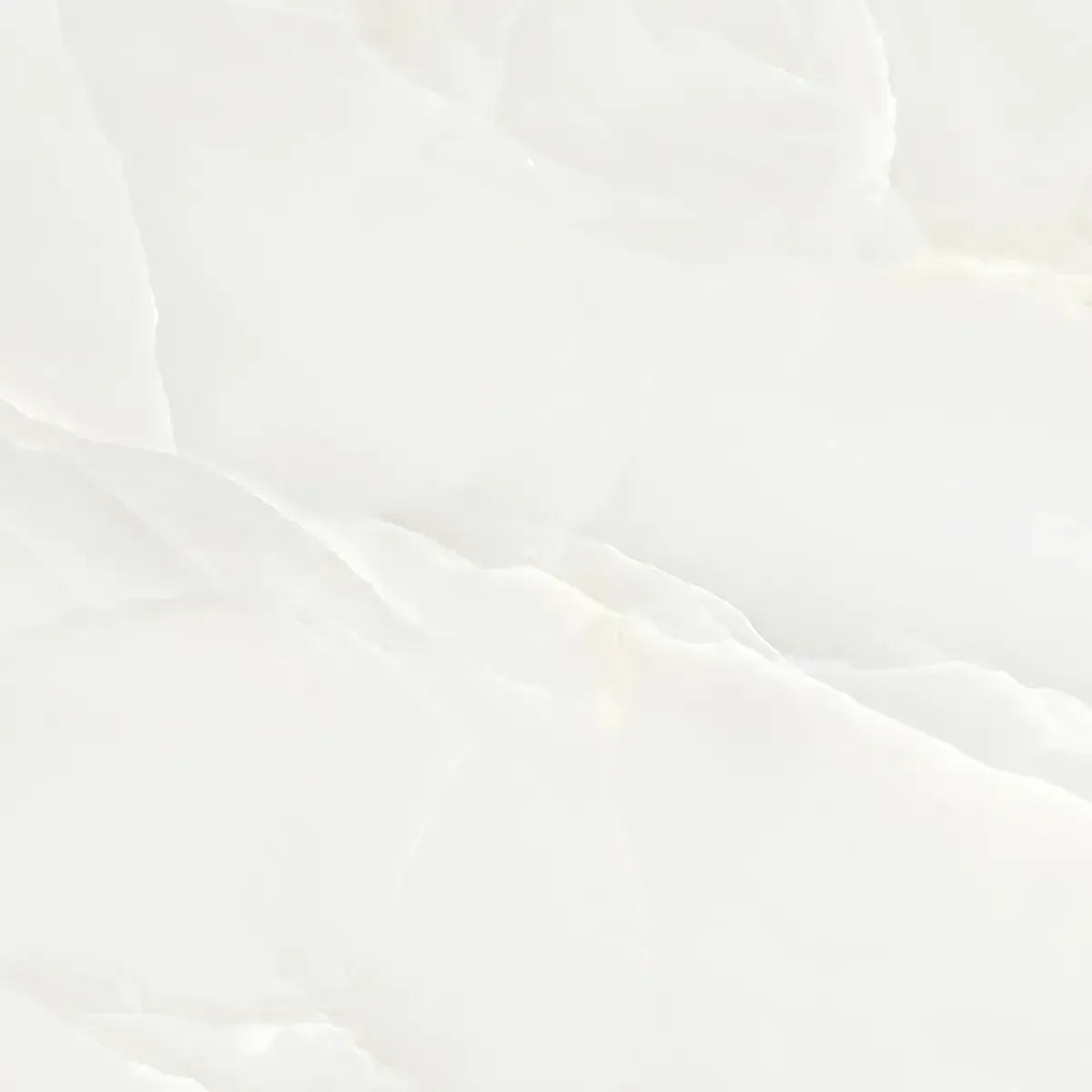 Emporio White Onyx 36x36 Gemstone Porcelain Tile | Floor, Wall