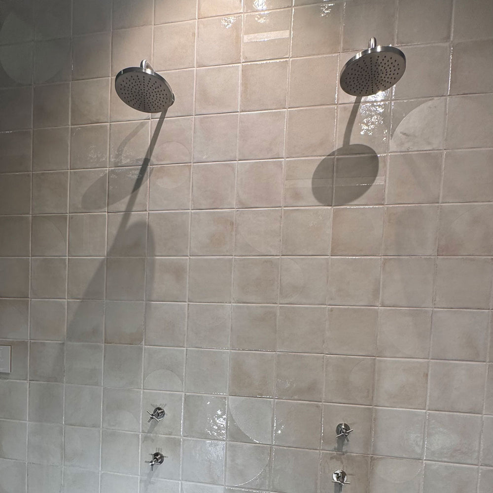 Formidus Sand Deco Square 8x8 Porcelain Tile | Tile Club