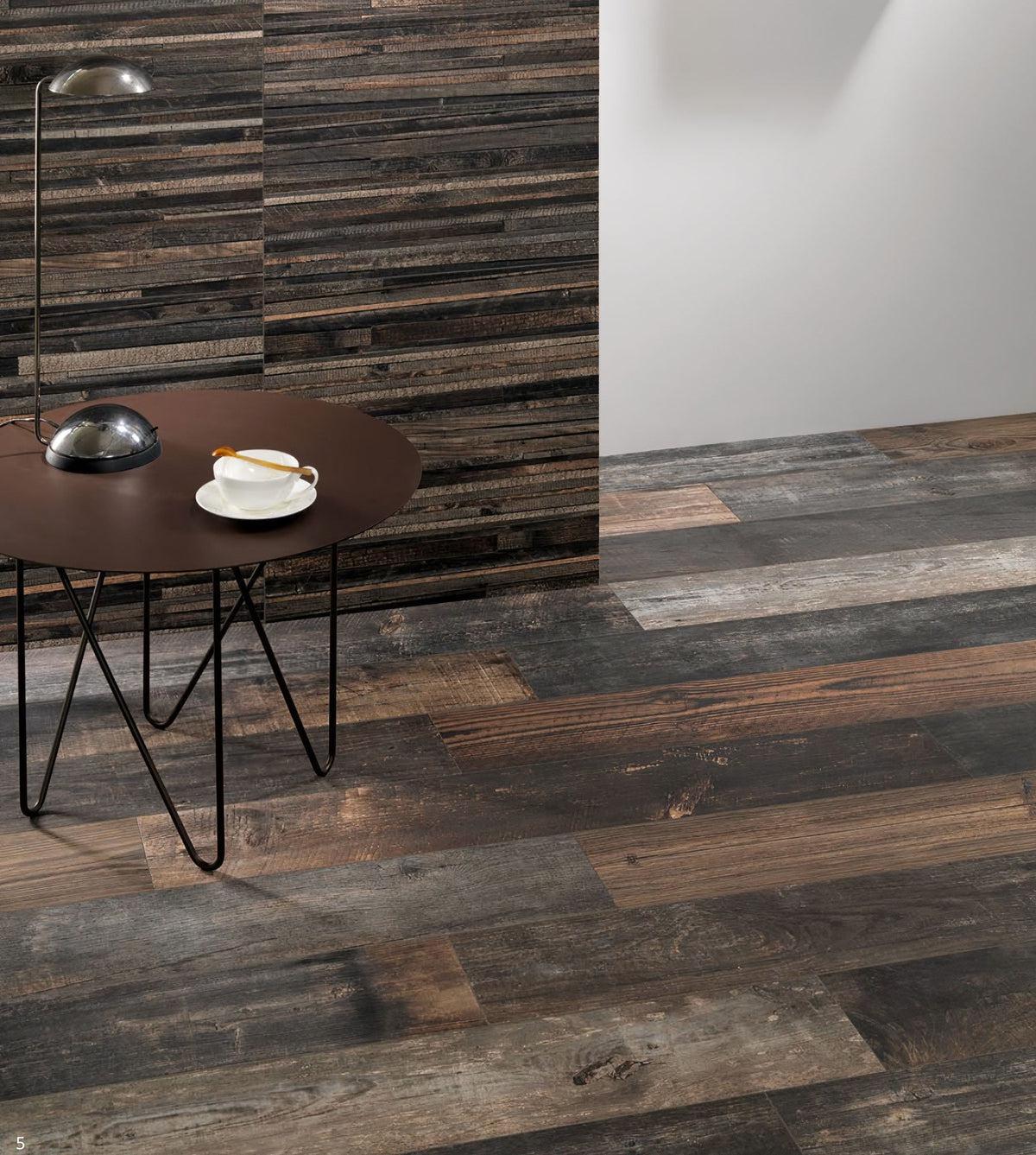 Gems Fume Reclaimed Wood-Look Tile | Tile Club
