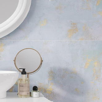 Gilded Age Blue Porcelain Tile 20x40 | Tile Club