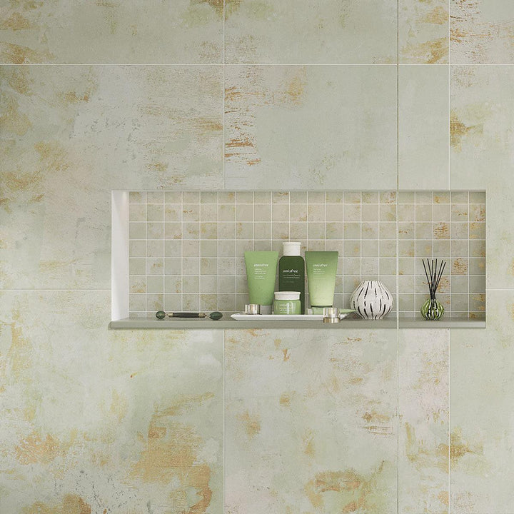 Gilded Age Green Porcelain Tile 24x24 | Tile Club