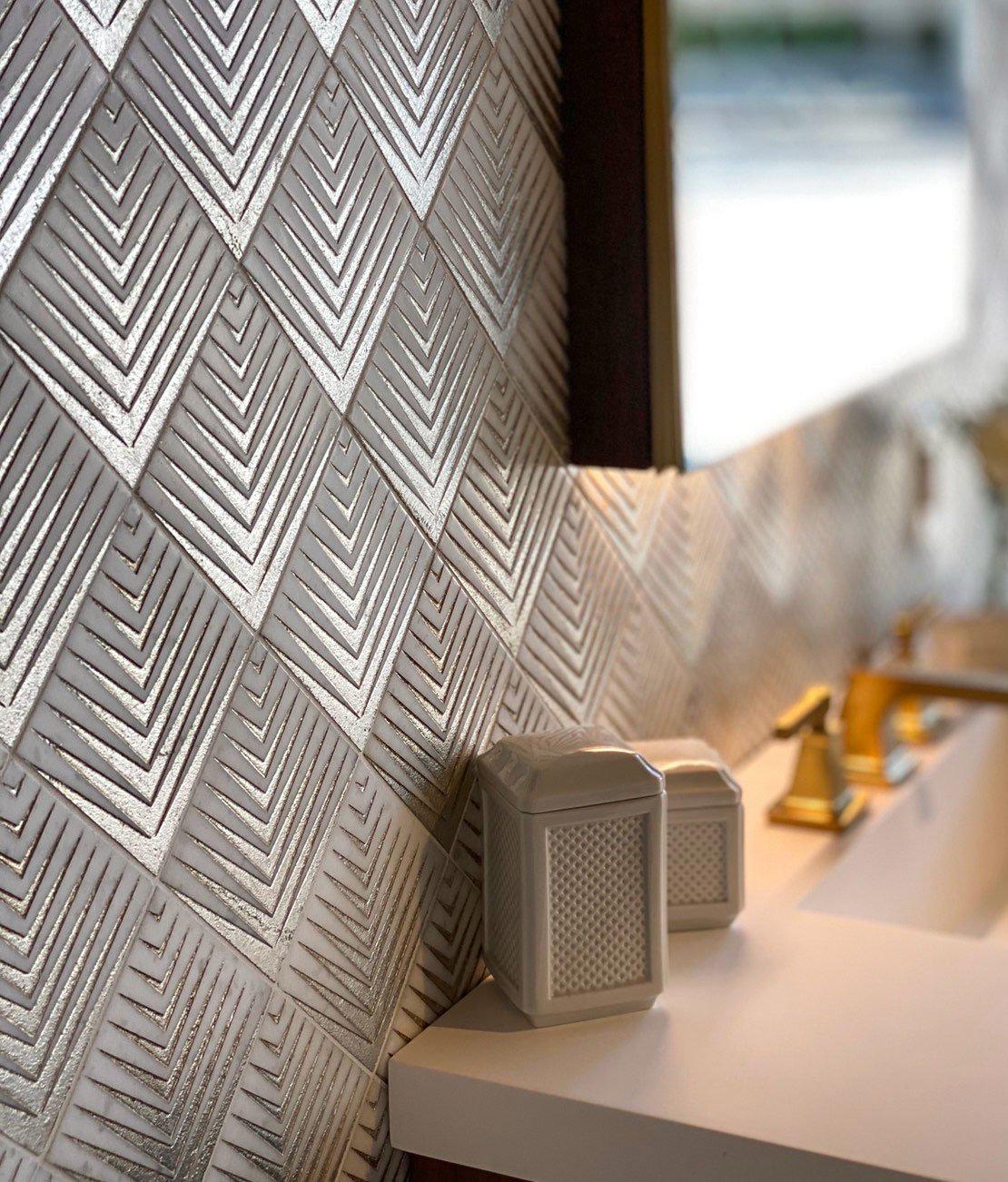 Golden Arrow Marble Mosaic Tile | Tile Club