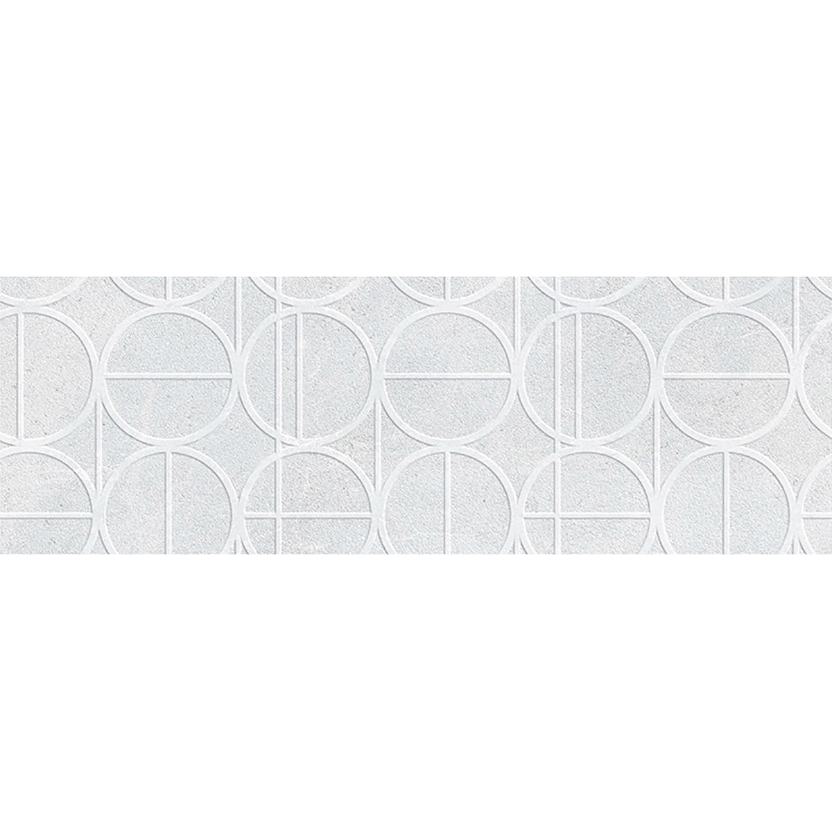 Grazioso White Orbit Ceramic Tile 16x48 | Tile Club