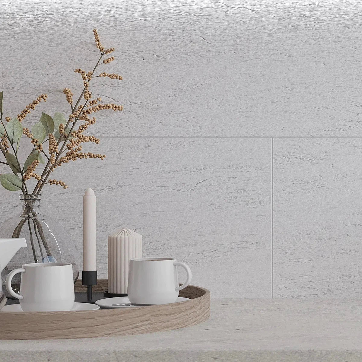 Grazioso Slate White Ceramic Tile | Tile Club