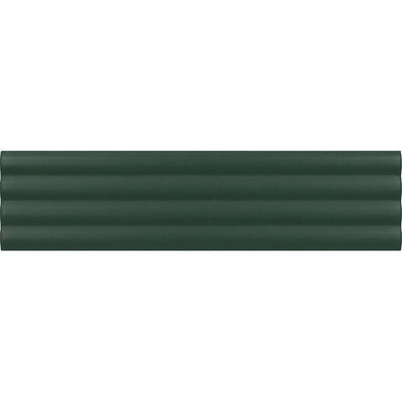 Groove Laurel Deco Matte Ceramic Subway Tile | Tile Club
