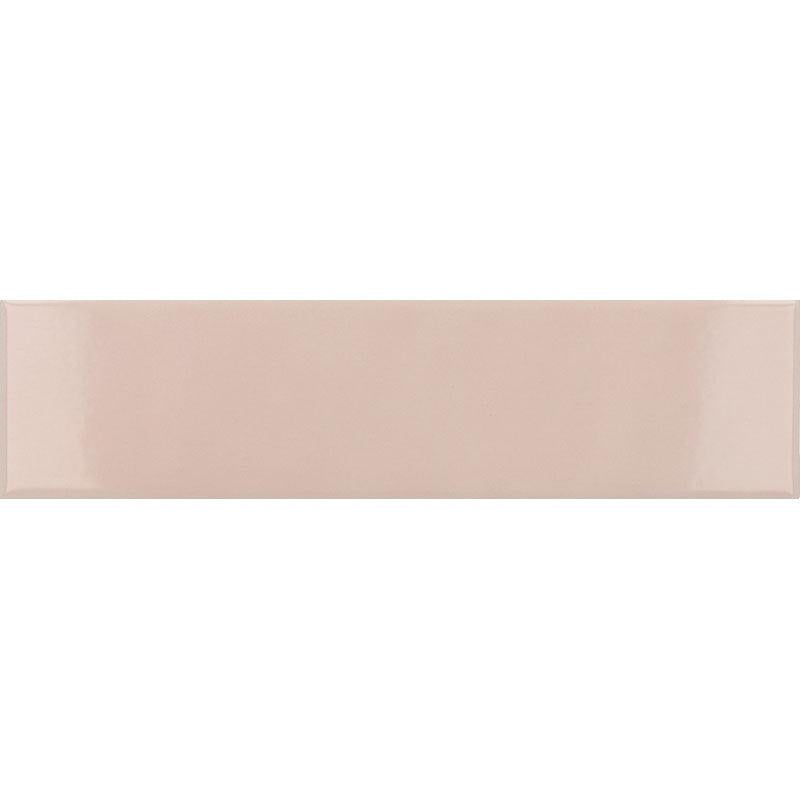 Groove Pink Gloss Ceramic Subway Tile | Tile Club
