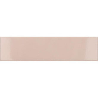 Groove Pink Gloss Ceramic Subway Tile | Tile Club