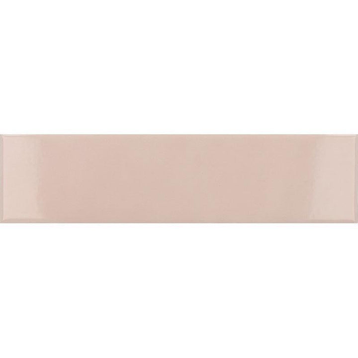 Groove Pink Gloss Ceramic Subway Tile | Tile Club