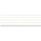 Groove White Deco Matte Ceramic Subway Tile | Tile Club