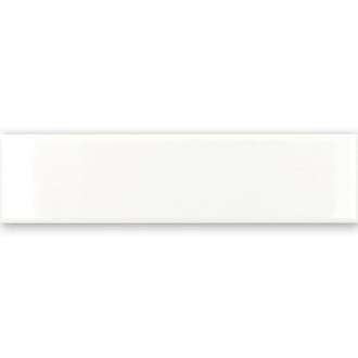 Groove White Gloss Ceramic Subway Tile | Tile Club