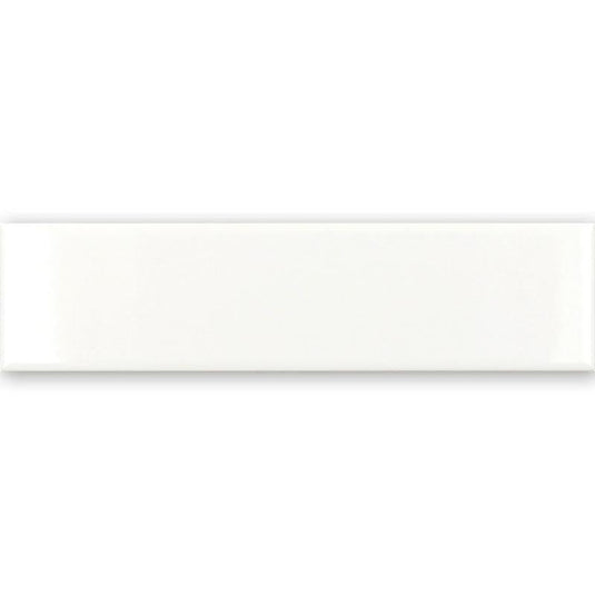 Groove White Gloss Ceramic Subway Tile | Tile Club