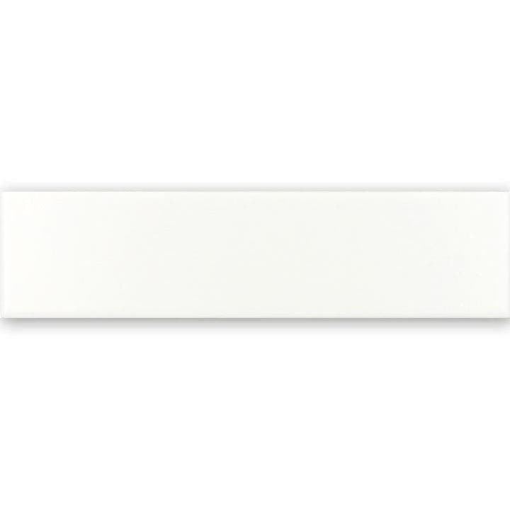 Groove White Matte Ceramic Subway Tile | Tile Club