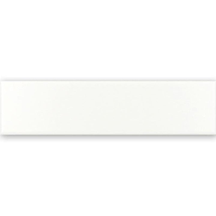 Groove White Matte Ceramic Subway Tile | Tile Club