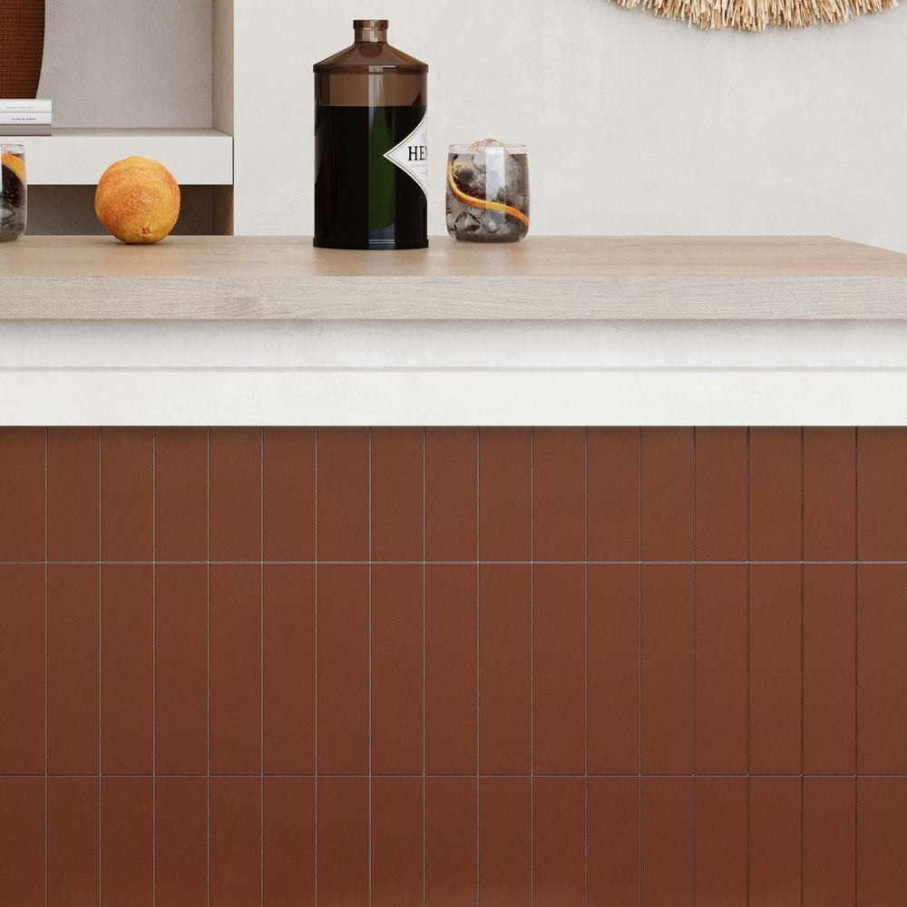 Groove Terra Cotta Gloss | Online Tile Store with Free Shipping on ...