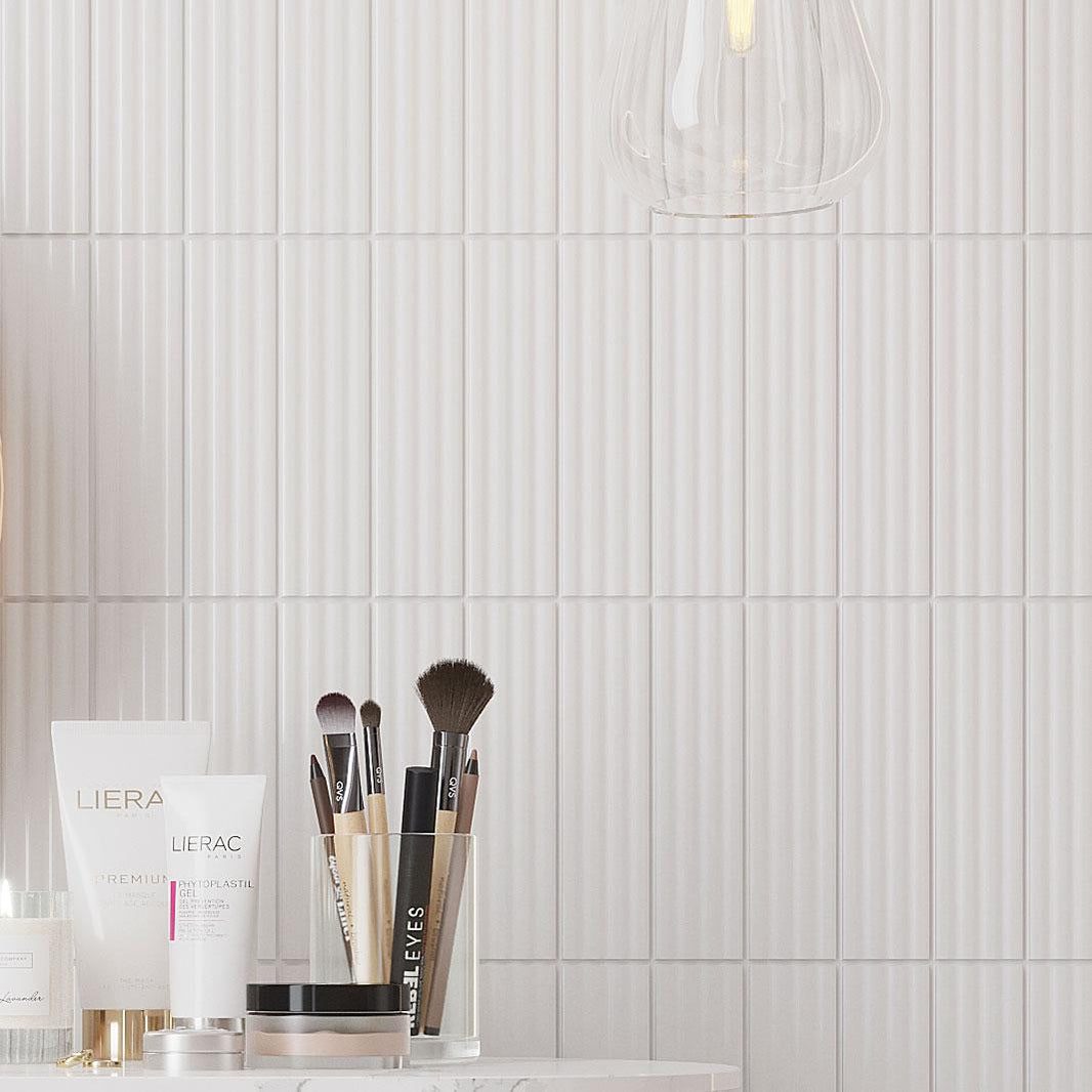 White Tiles | Marble, Ceramic | Mosaic, Subway, Backsplash, Floor