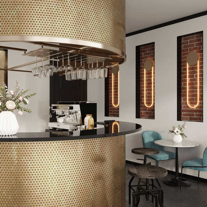 Illumine Gold Foil Triangle Glass Mosaic Tile | Tile Club