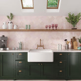 La Riviera Rose Pink Ceramic Square Tile 5.2" x 5.2" | Tile Club