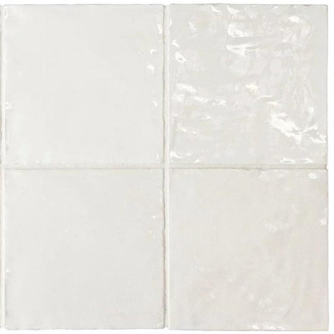 La Riviera Blanc Ceramic Tile 5.2" x 5.2" | Tile Club